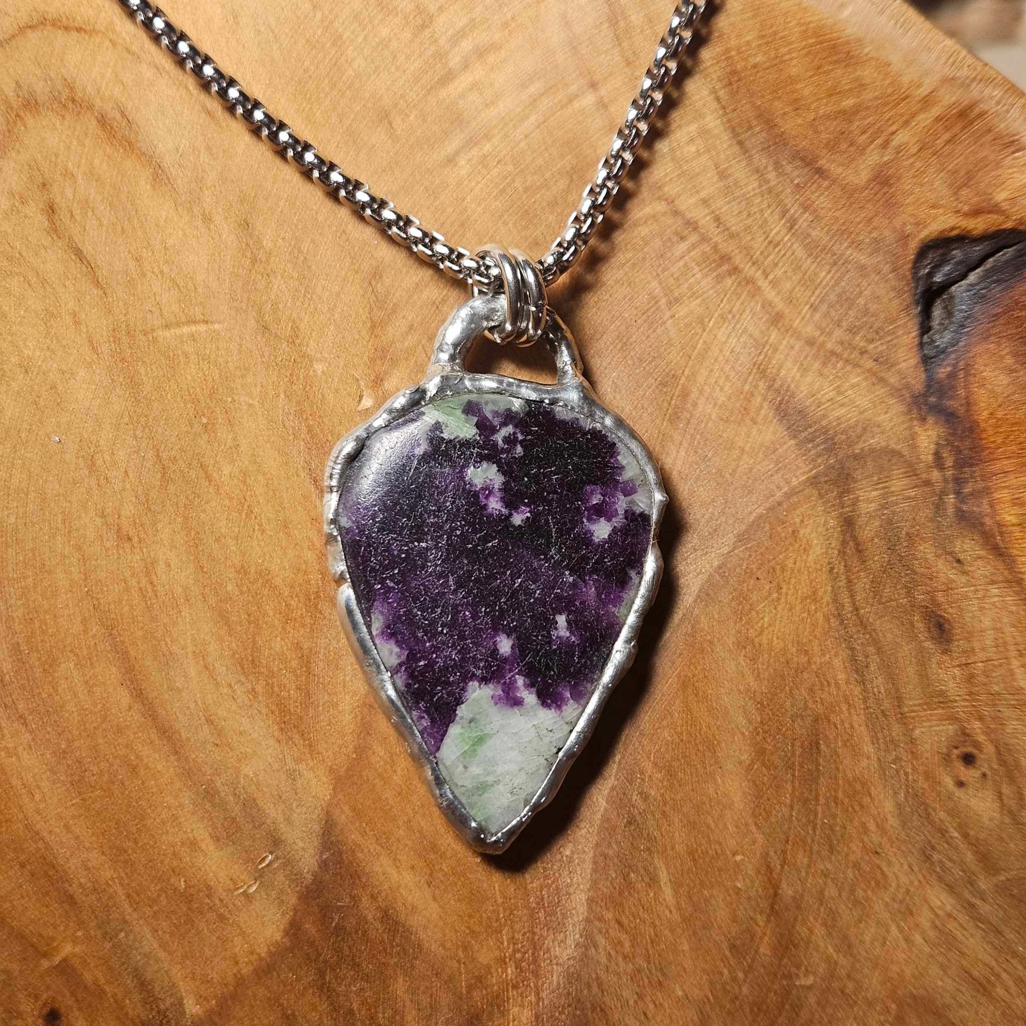 Ruby in Fuschite Amulet | Lindsey the Ladysmith
